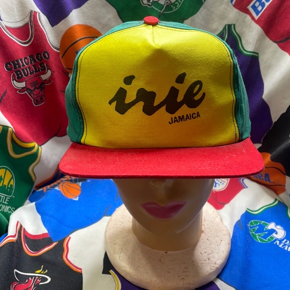 Vintage | Accessories | Vintage Irie Jamaica Snapback Colorblock Hat ...